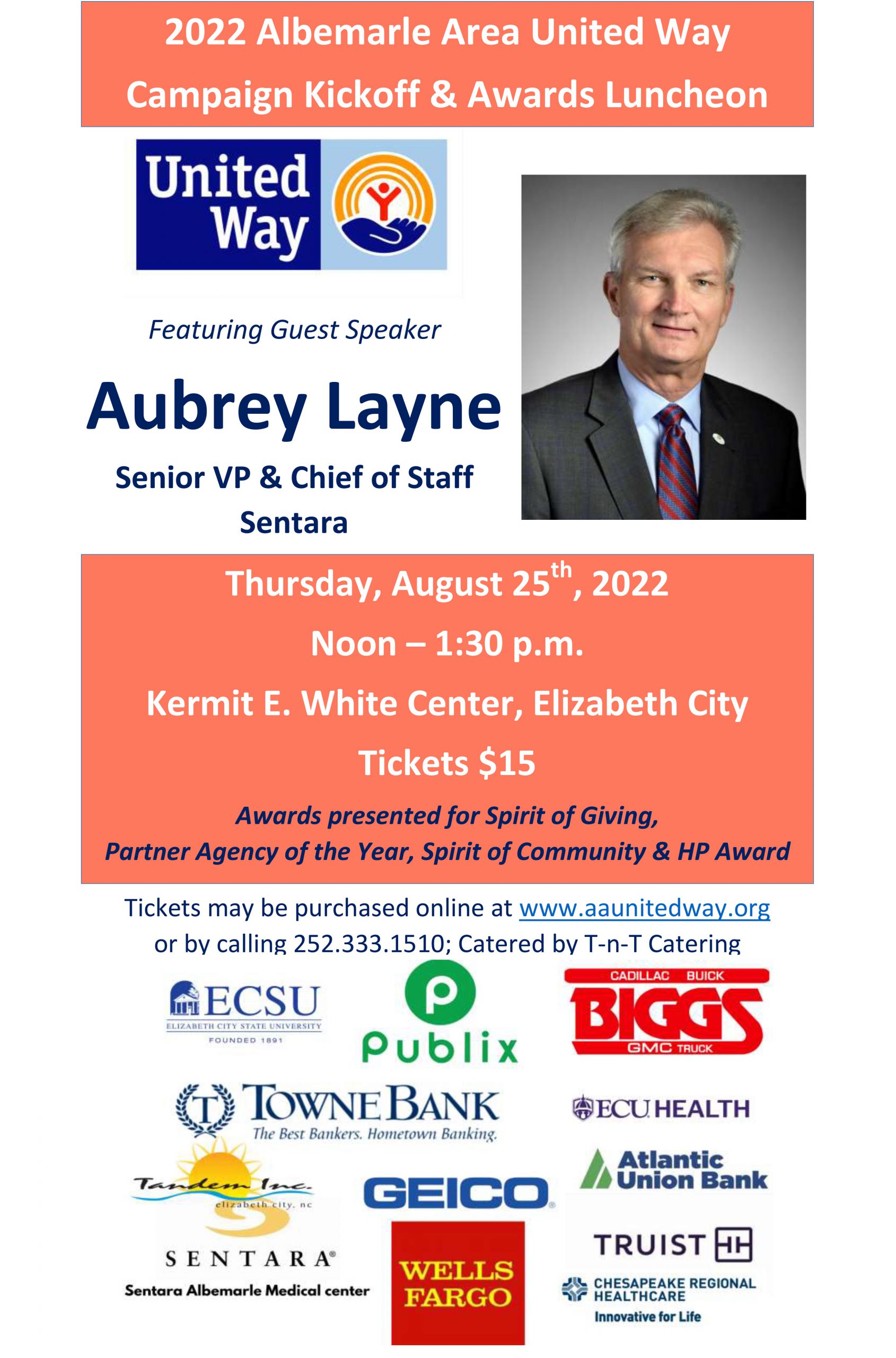 2022 Albemarle Area United Way Campaign Kickoff & Awards Luncheon ...