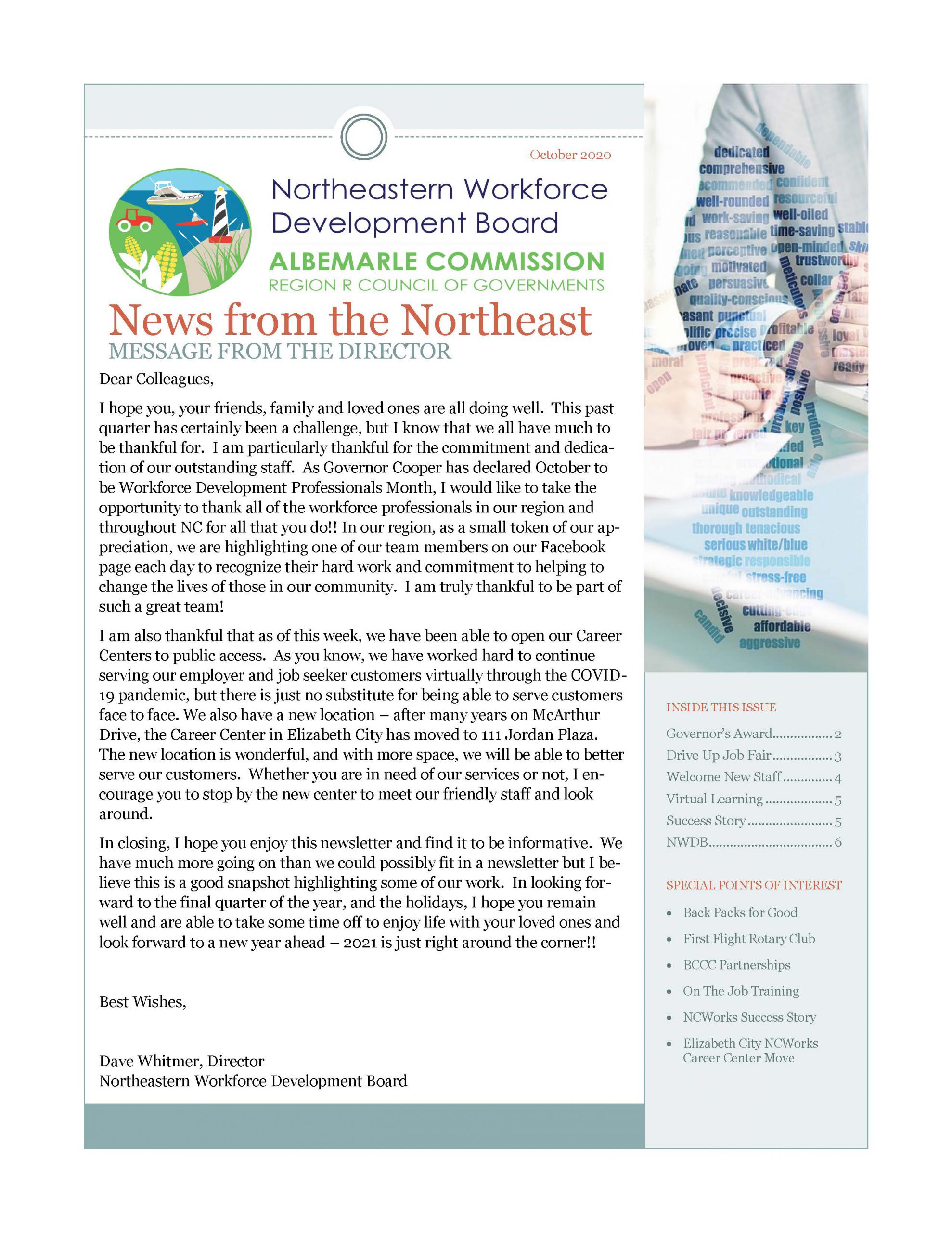 Northeastern Workforce Development Board Newsletter - Currituck Chamber ...